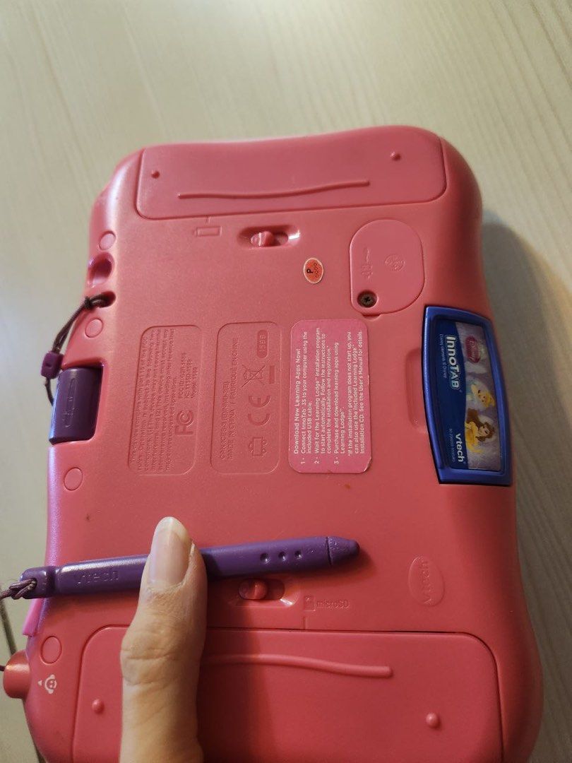 Vtech Innotab 3s Pink With Cartridge Video Gaming Video Games Others