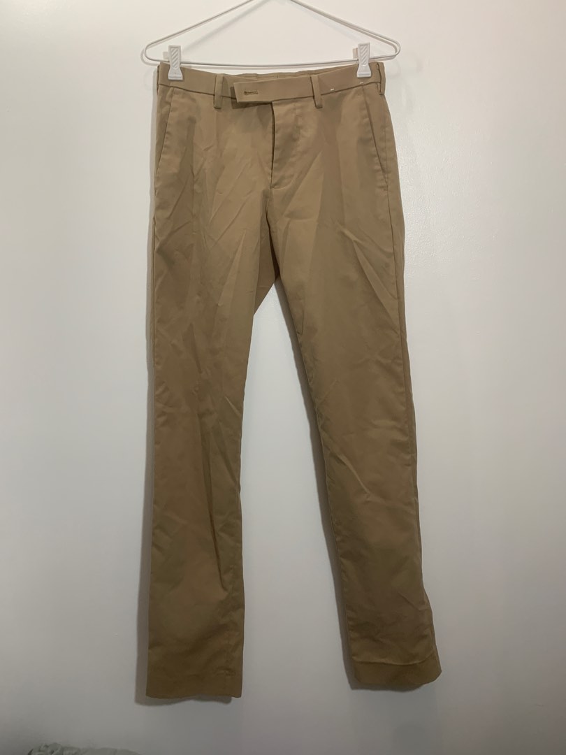(W: 70cm) UNIQLO Khaki Slacks, Men's Fashion, Bottoms, Trousers on ...