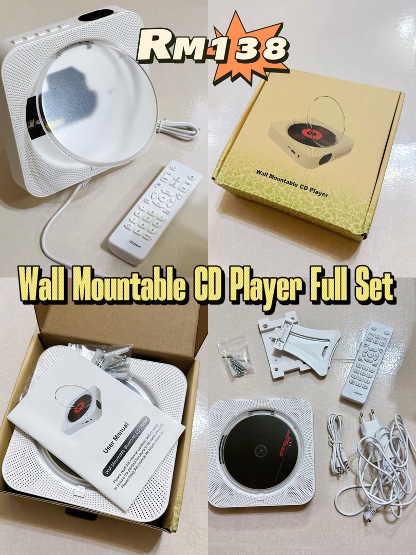 Portable Boombox With Remote Qoosea Portable With Bluetooth - Wall ...