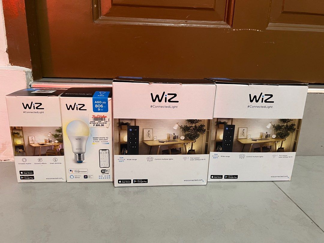 WiZ Smart Bulb Tunable White with Remote, Furniture & Home Living ...