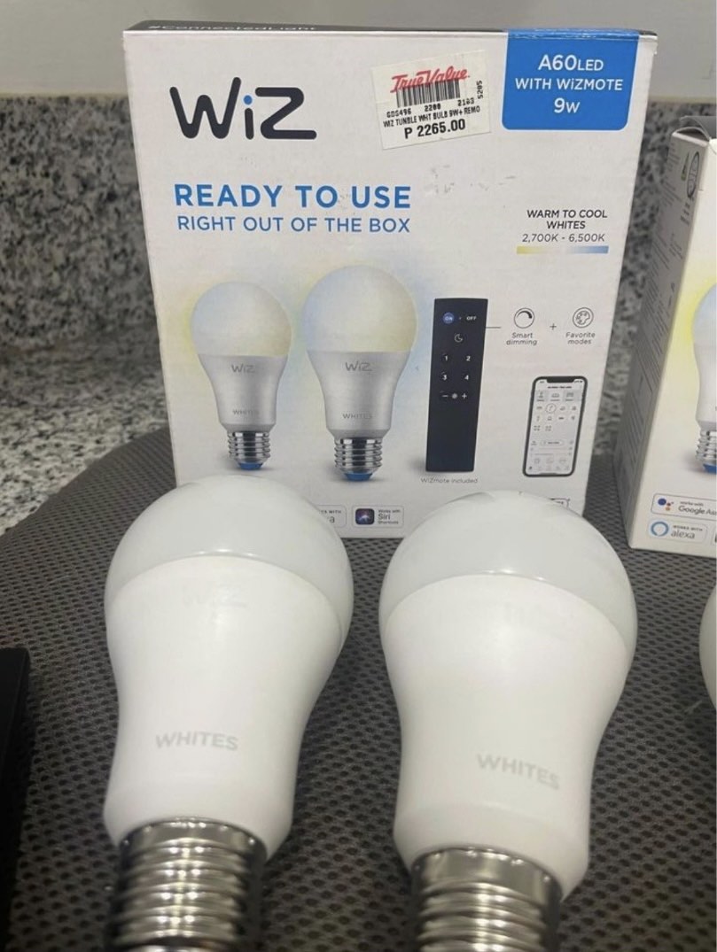 WiZ Smart Bulb Tunable White with Remote, Furniture & Home Living ...