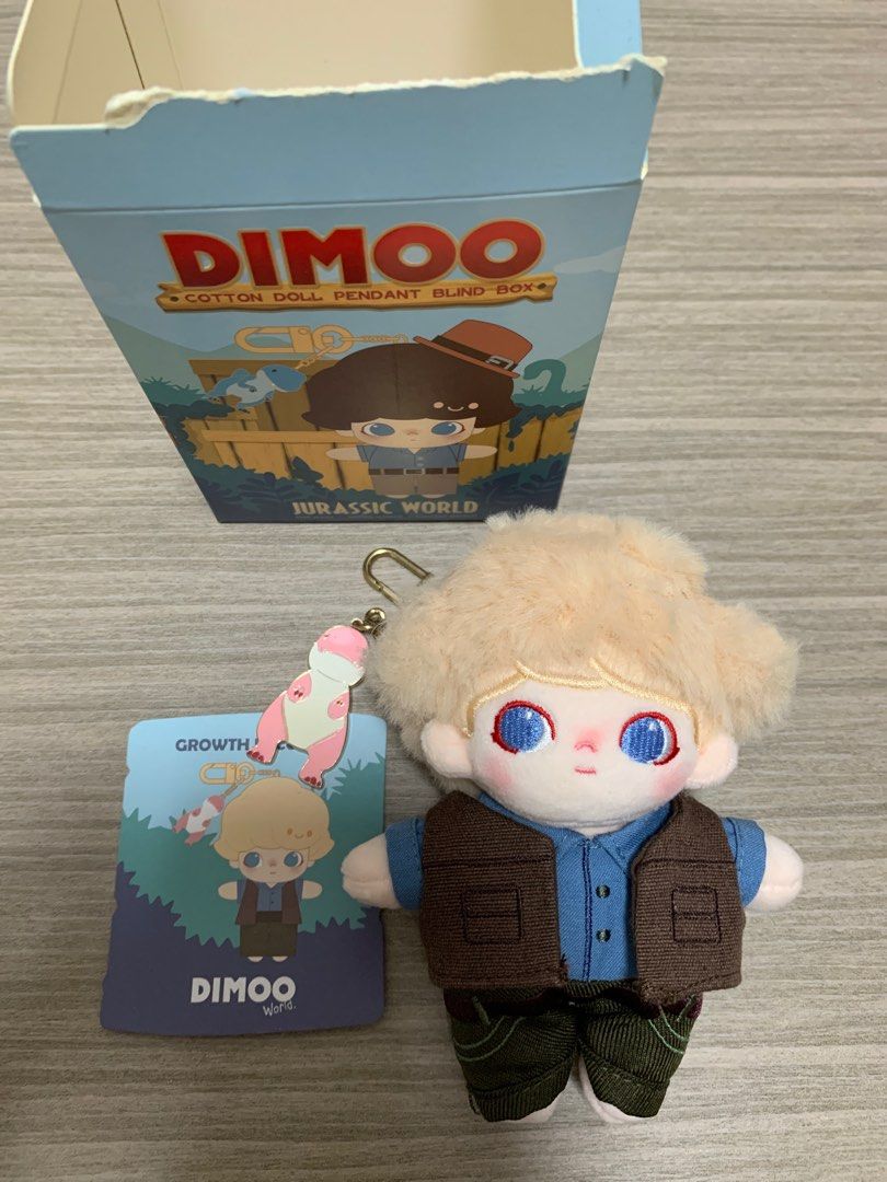wts dimoo jurassic world cotton doll pendant blind box, Hobbies & Toys ...