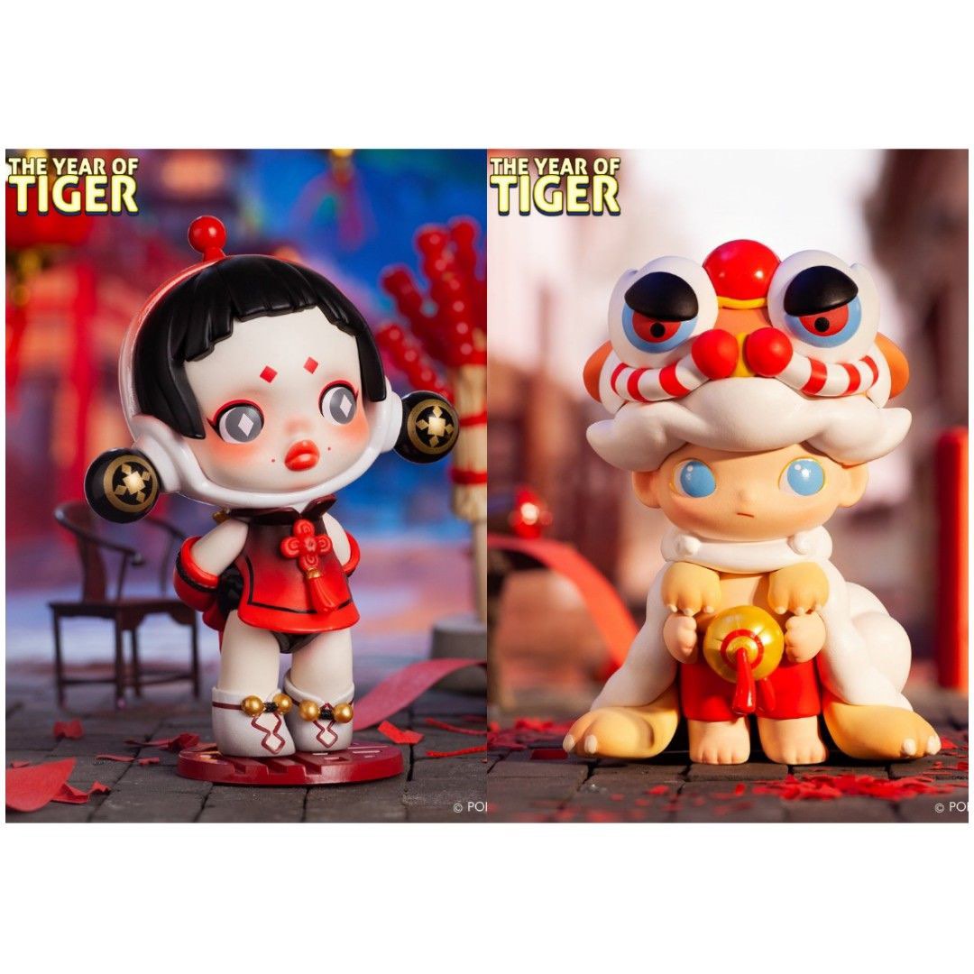 Year of Tiger Dimoo/Skull panda/labubu/yoki/pucky, Hobbies & Toys, Toys ...
