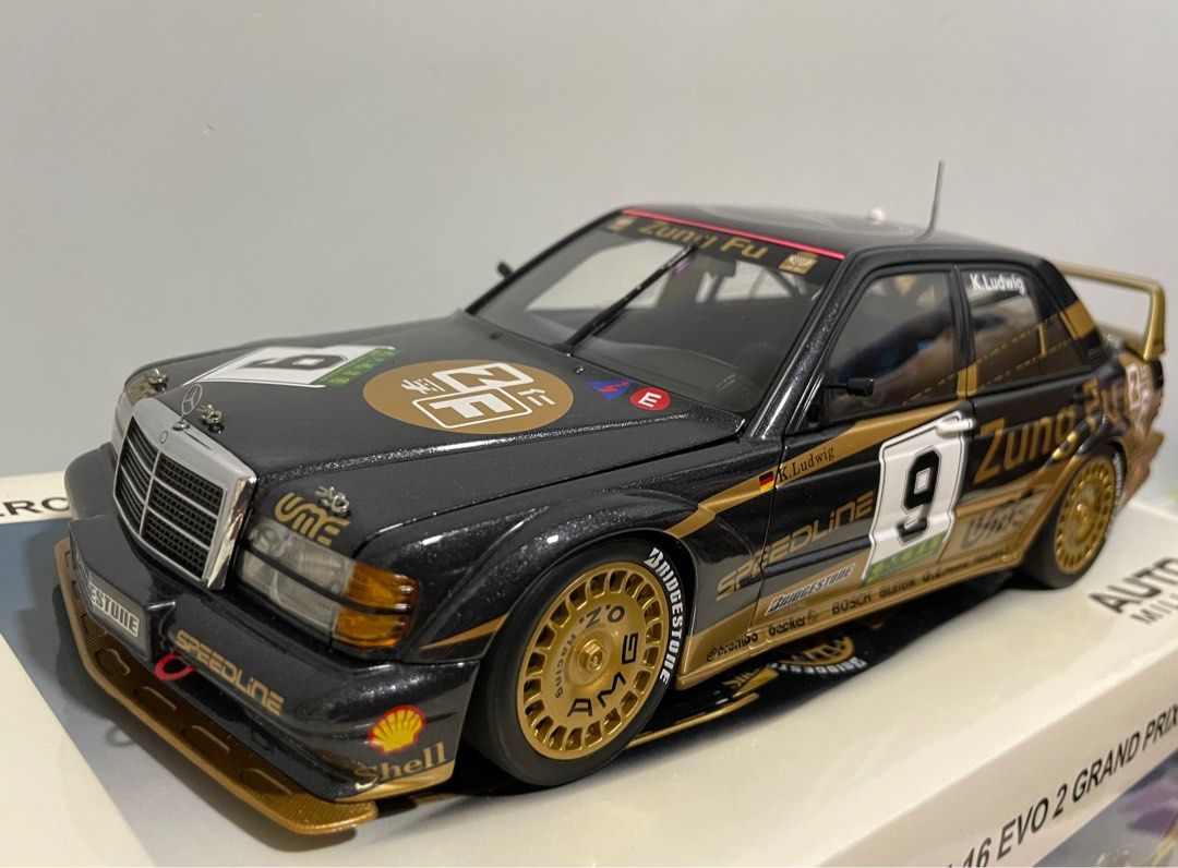 1:18 Autoart Mercedes Benz 190 E 2.5-16 Evo 2 澳門 仁孚 9號車 not 1/18 ...