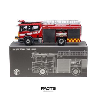 SCDF Fire Pump Ladder / Fire Engine 15 Anniversary Model Scale 1/64 ...