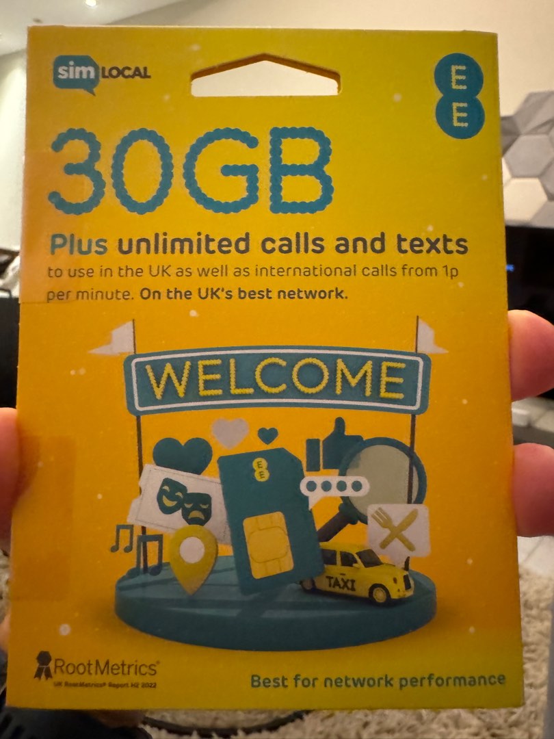 30GB Sim Card for UK, Mobile Phones & Gadgets, Mobile & Gadget Accessories, Sim Cards on Carousell