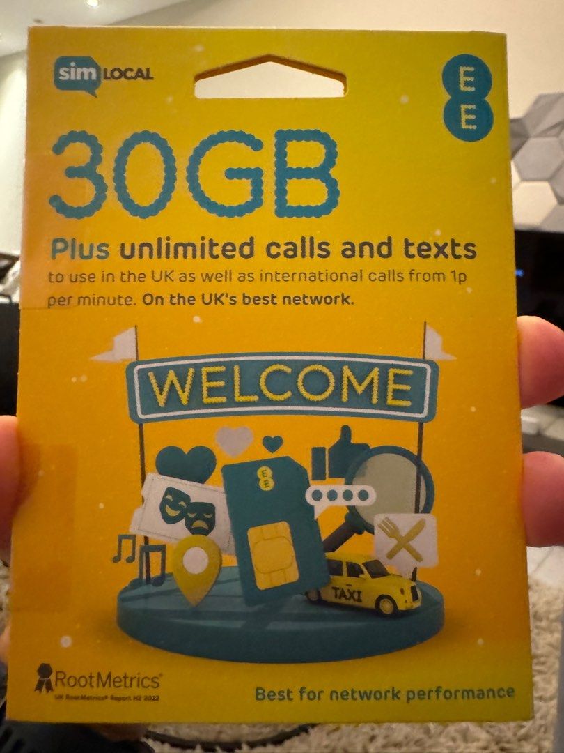 30GB Sim Card for UK, Mobile Phones & Gadgets, Mobile & Gadget Accessories, Sim Cards on Carousell