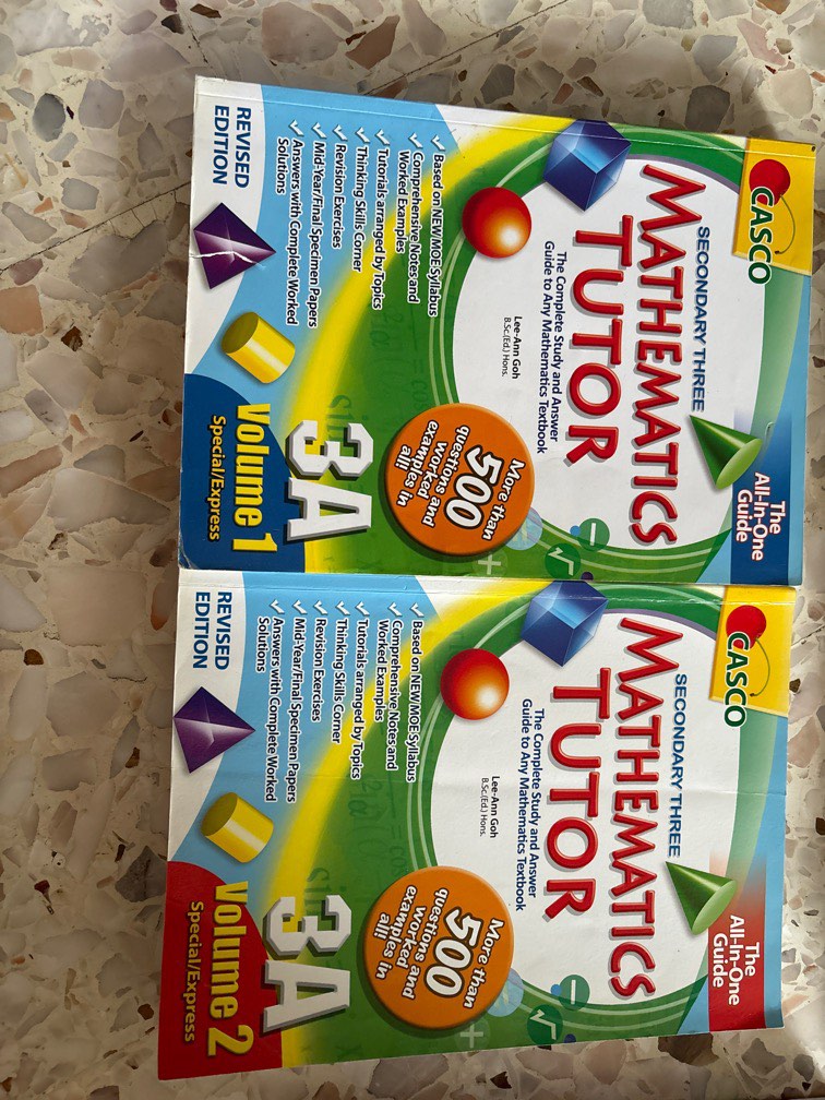 $5 for ALL. Secondary 3 Mathematics Tutor., Hobbies & Toys, Books ...