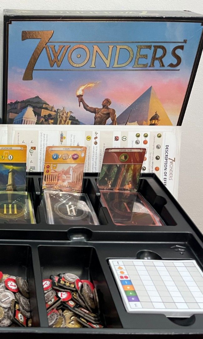 7 Wonders board game 2020, Hobbies & Toys, Toys & Games on Carousell