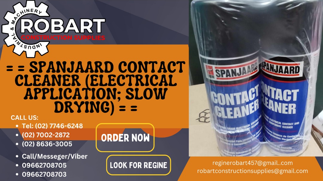 SPANJAARD CONTACT CLEANER (ELECTRICAL APPLICATION; SLOW DRYING ...