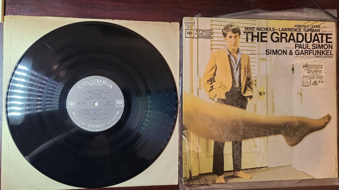 黑膠 畢業生 The Graduate LP, 興趣及遊戲, 音樂、樂器 & 配件, 音樂與媒體 - 黑膠碟 - Carousell