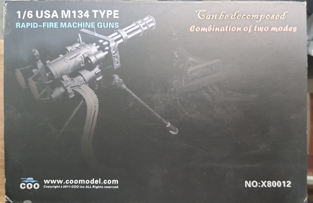 全新 Coo model 1/6 M134 Type 合 Hottoys DX T 800 T2 用 散件 未來 戰士 Parts, 興趣及遊戲, 玩具 & 遊戲類 - Carousell