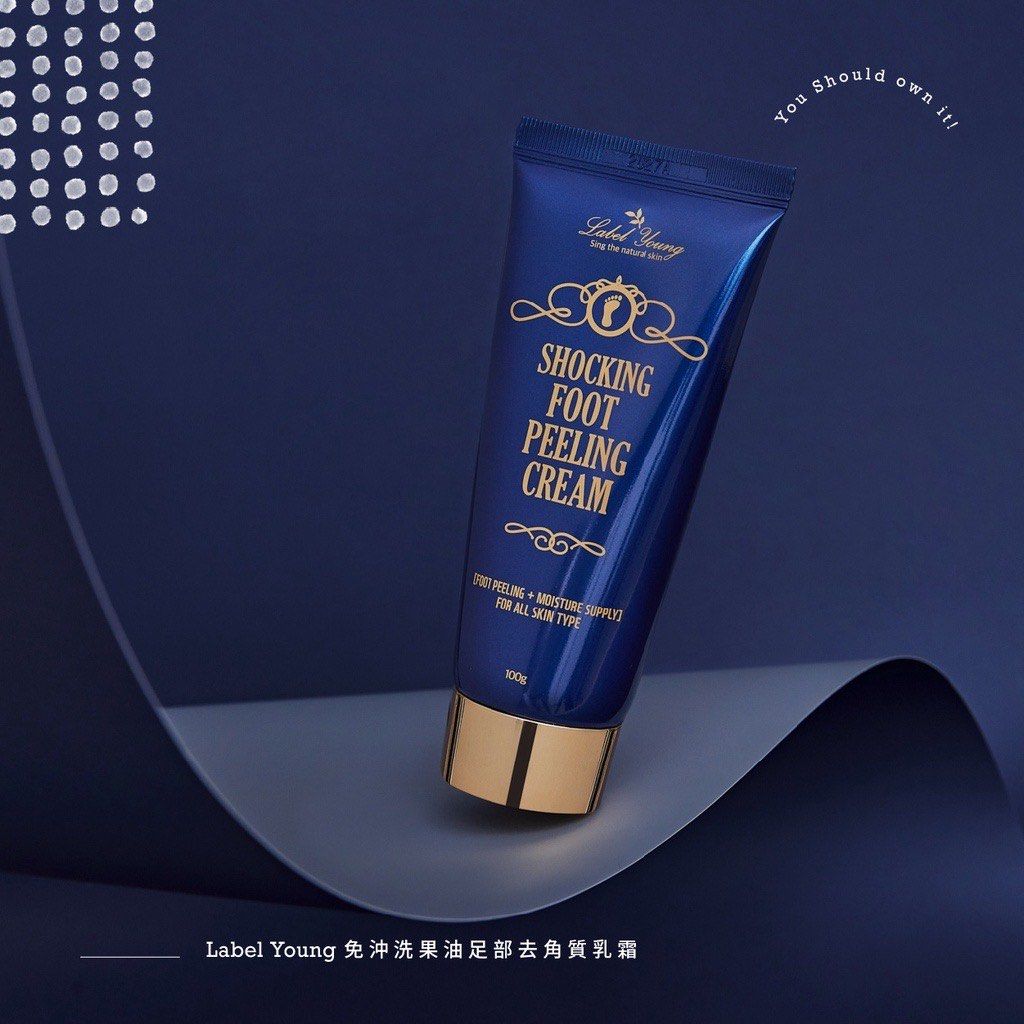 全新 Laura1010aa購入 Label Young 免沖洗果油 足部去角質乳霜, 香水、美妝、保養, 足、腿部保養在旋轉拍賣