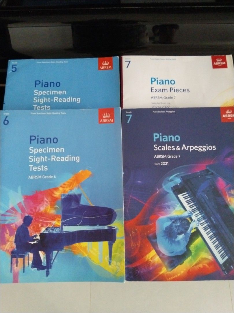 ABRSM Piano Exam Books Grade 2, 3, 5, 6, 7, Hobbies & Toys, Books ...