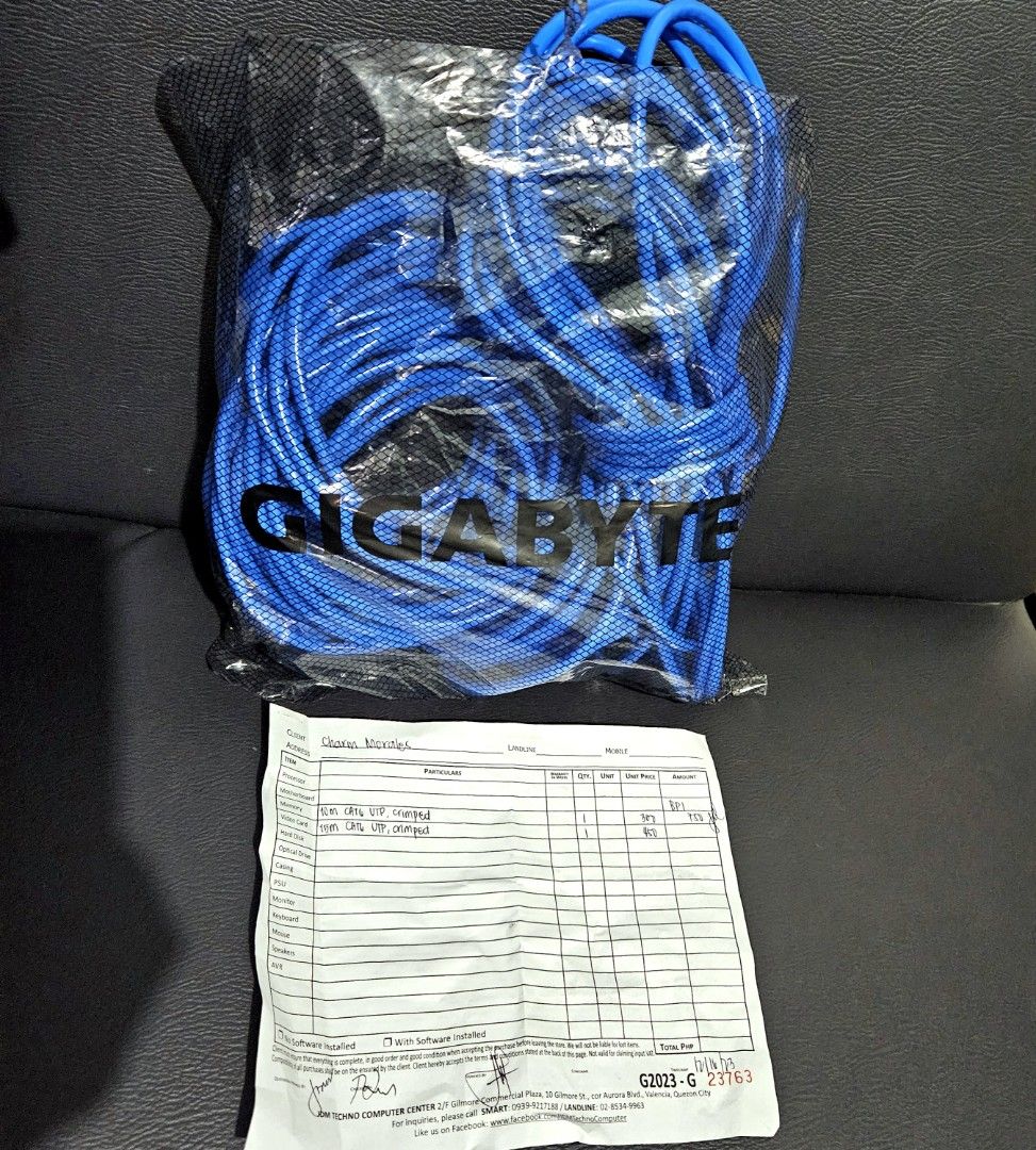 AD-Link Cat6 UTP Cable (15m + 10m) with RJ45, Computers & Tech ...