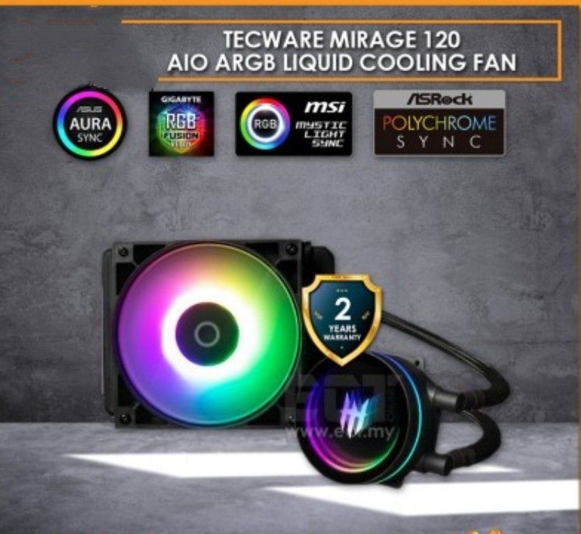 AIO Mirage 12 Liquid Cooling, Computers & Tech, Parts & Accessories ...