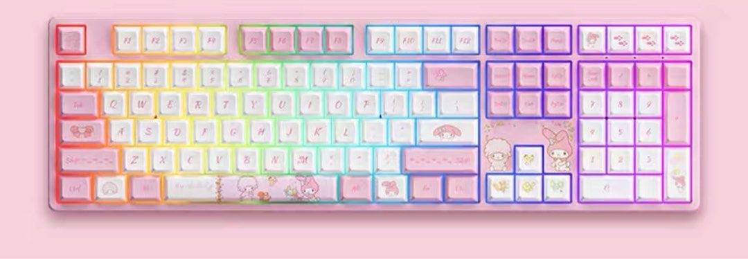 AKKO MY MELODY SANRIO KEYBOARD / LAPTOP / PC TYPE C wired keyboard ...