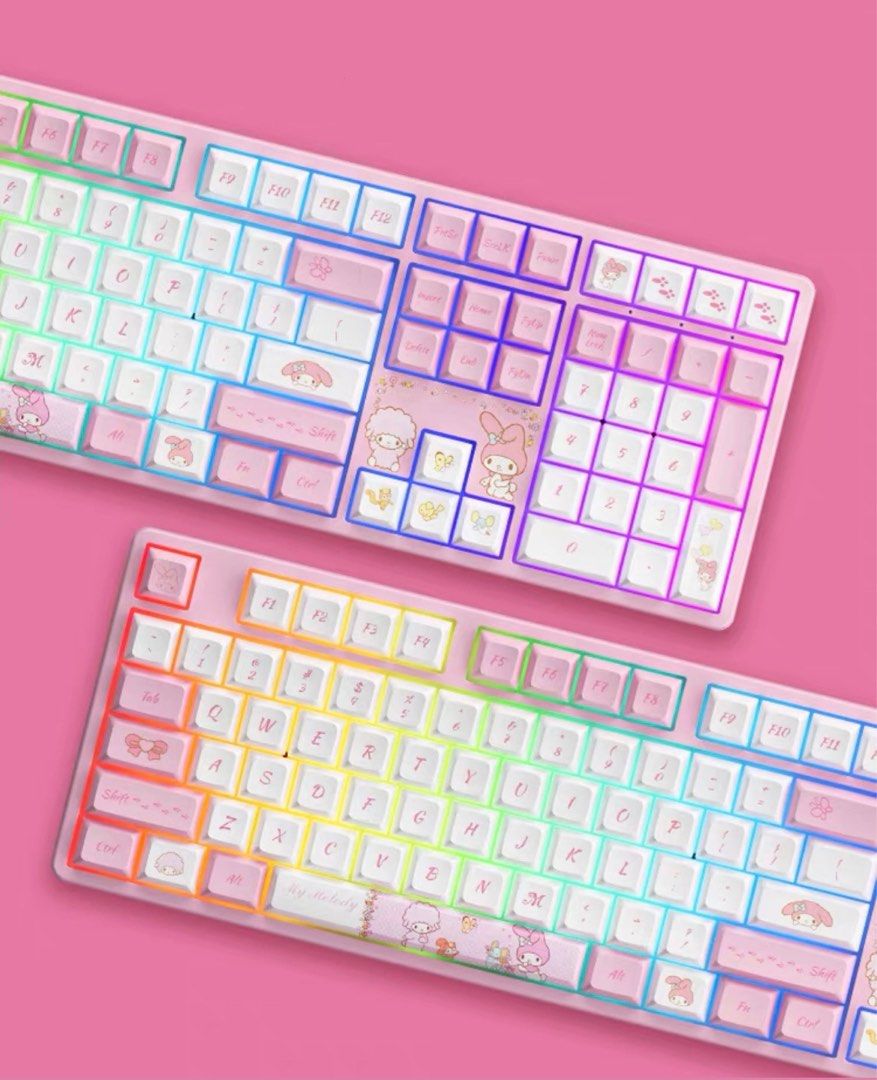 AKKO MY MELODY SANRIO KEYBOARD / LAPTOP / PC TYPE C wired keyboard ...