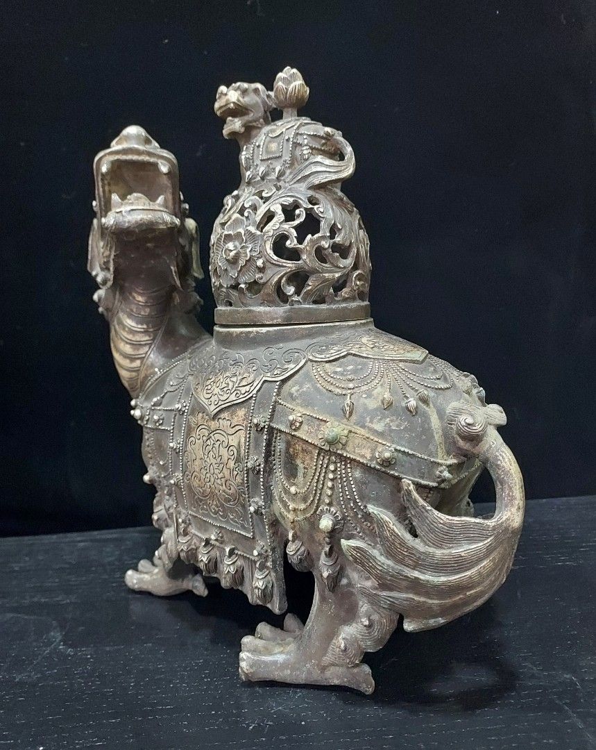 Antique Auspicious Animals Incense Bruner, Hobbies & Toys, Memorabilia & Collectibles, Vintage ...