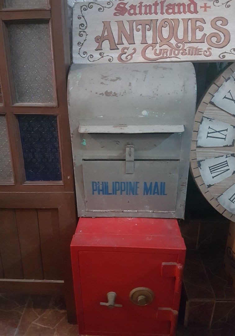 Antique PHILIPPINE POST OFFICE MAILBOX VINTAGE POSTAL LETTER BOX ...