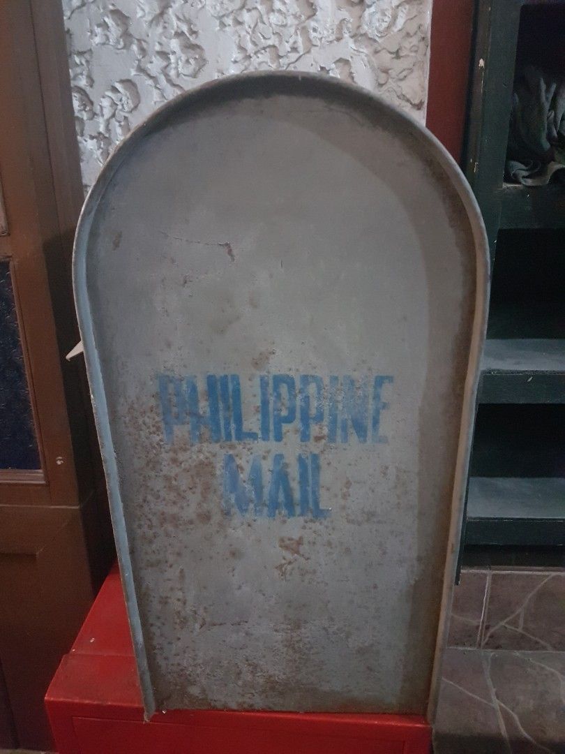 Antique PHILIPPINE POST OFFICE MAILBOX VINTAGE POSTAL LETTER BOX ...