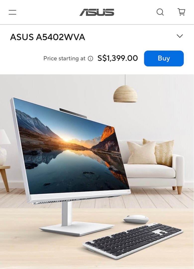 ASUS All-in-One Desktop A5402WVA, Computers & Tech, Desktops on Carousell