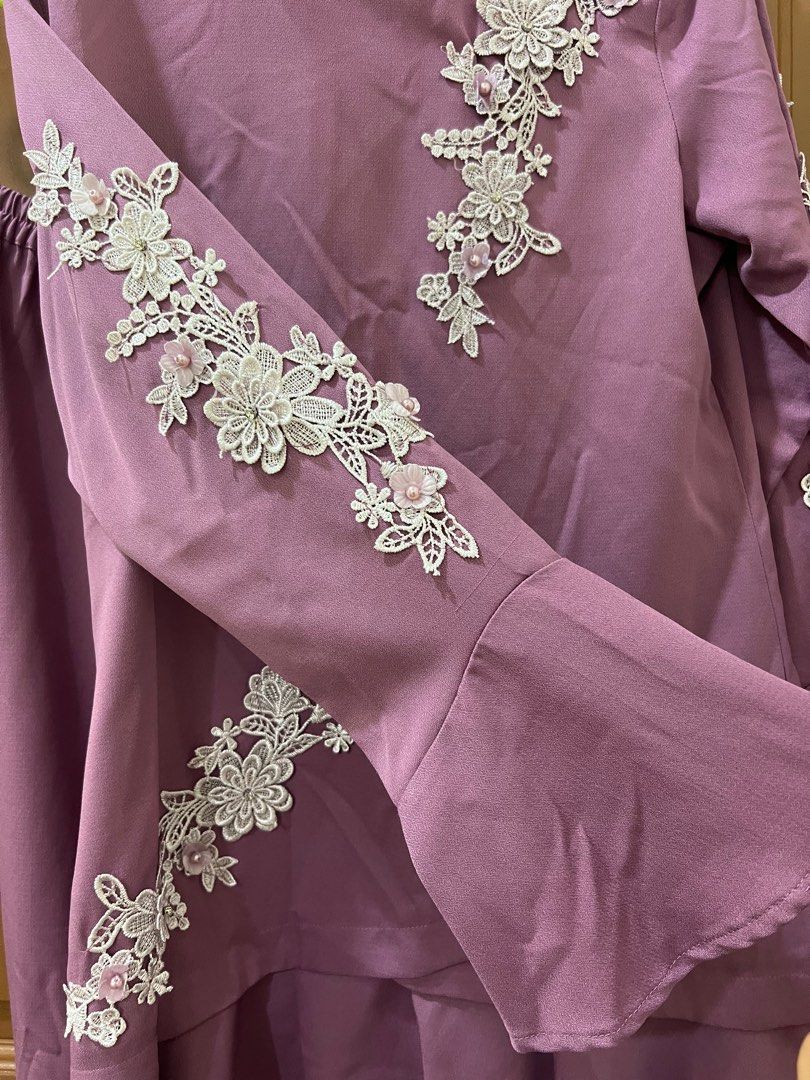 Baju kurung moden Free Shawl, Women's Fashion, Muslimah Fashion, Baju ...