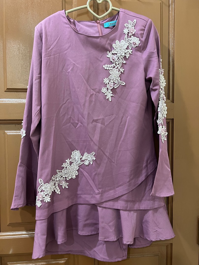 Baju kurung moden Free Shawl, Women's Fashion, Muslimah Fashion, Baju ...