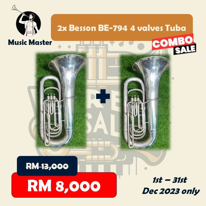 Besson Tuba Combo, Hobbies & Toys, Music & Media, Musical Instruments ...