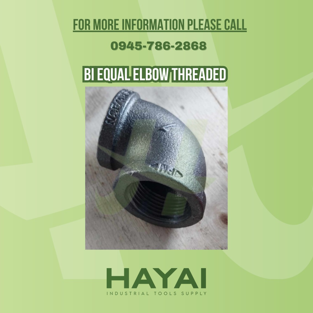 BI Equal Elbow Threaded, Commercial & Industrial, Industrial Equipment ...