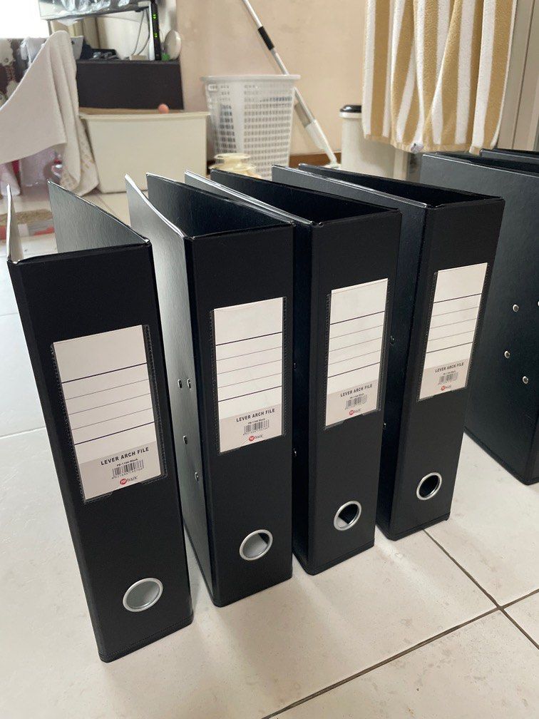 Black lever arch A4 file. 2.5 inch thick., Hobbies & Toys, Stationery ...