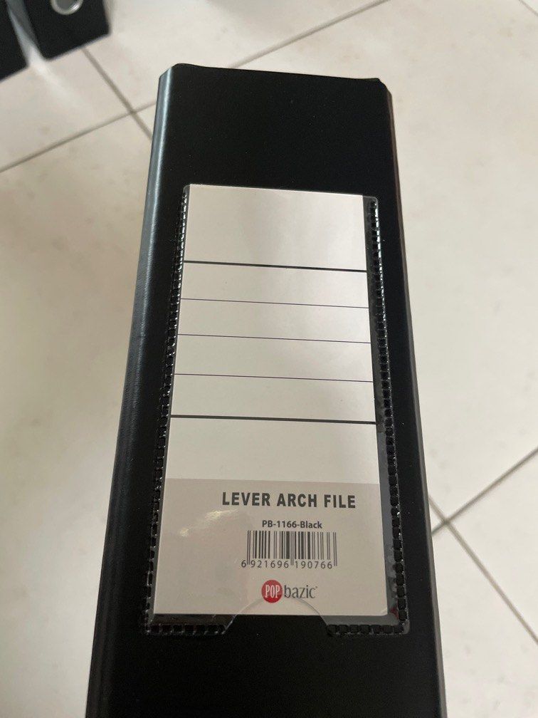 Black lever arch A4 file. 2.5 inch thick., Hobbies & Toys, Stationery ...