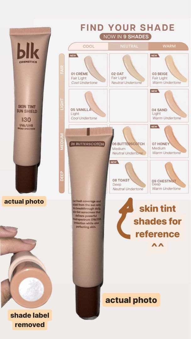 BLK SKIN TINT (SHADE: BUTTERSCOTCH), Beauty & Personal Care, Face ...