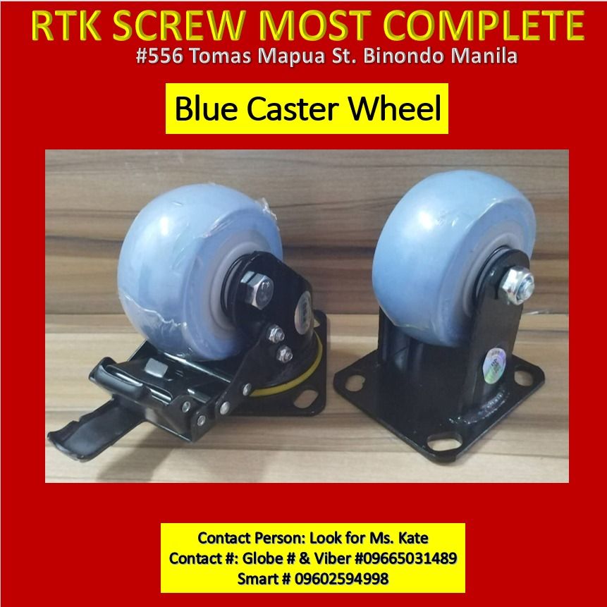 Blue Caster Wheel, Commercial & Industrial, Construction Tools ...