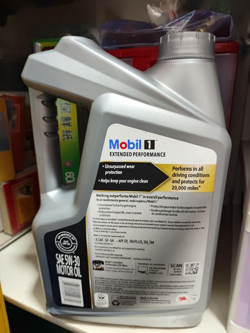 Bnib: Mobil 1 extended performance 5w-30 engine oil, Car Accessories ...