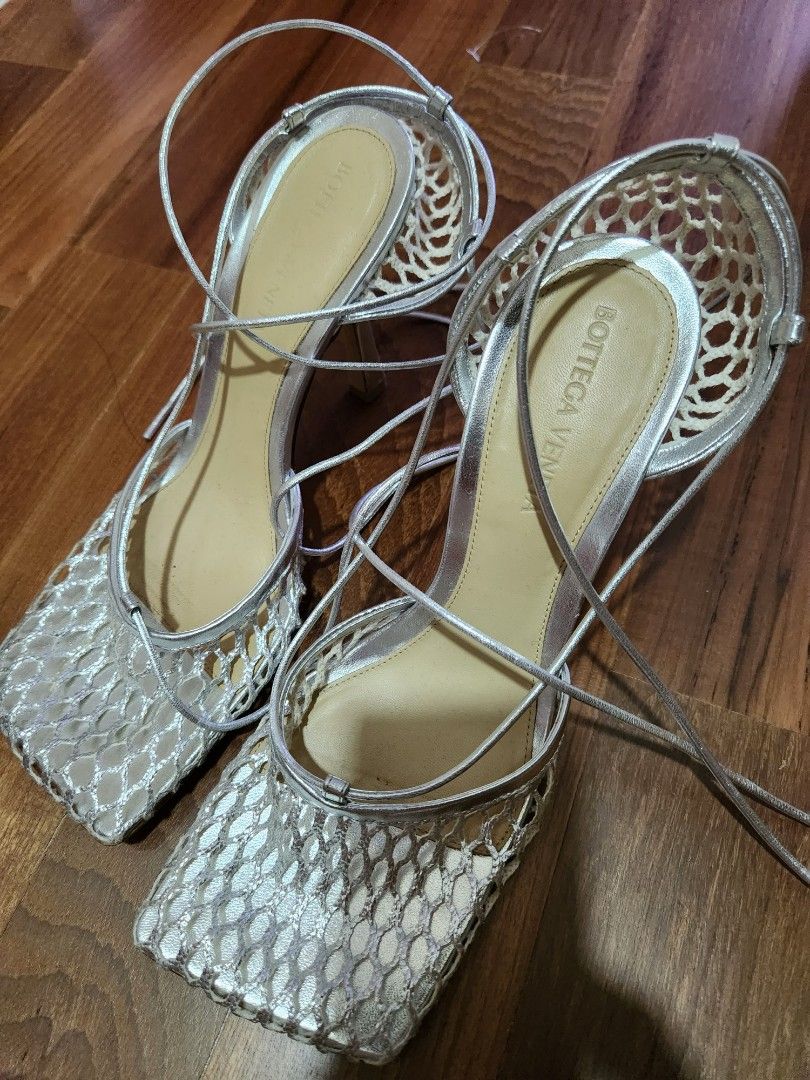 Bottega stretch sandal heels, Women's Fashion, Footwear, Heels on Carousell