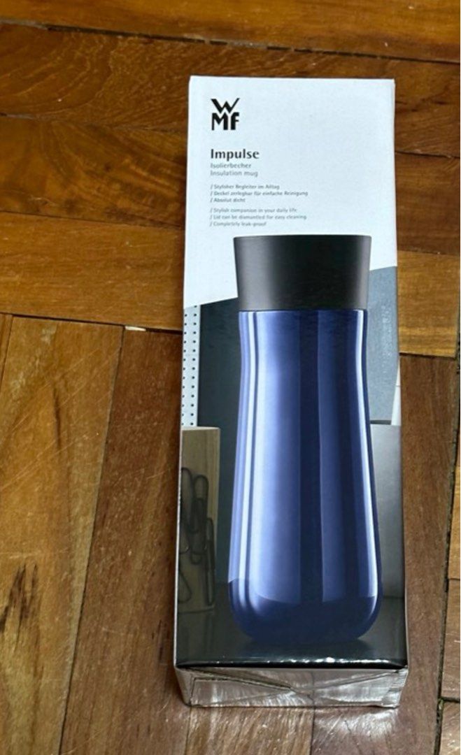 Brand New WMF Impulse insulation mug (Midnight blue), Furniture & Home ...