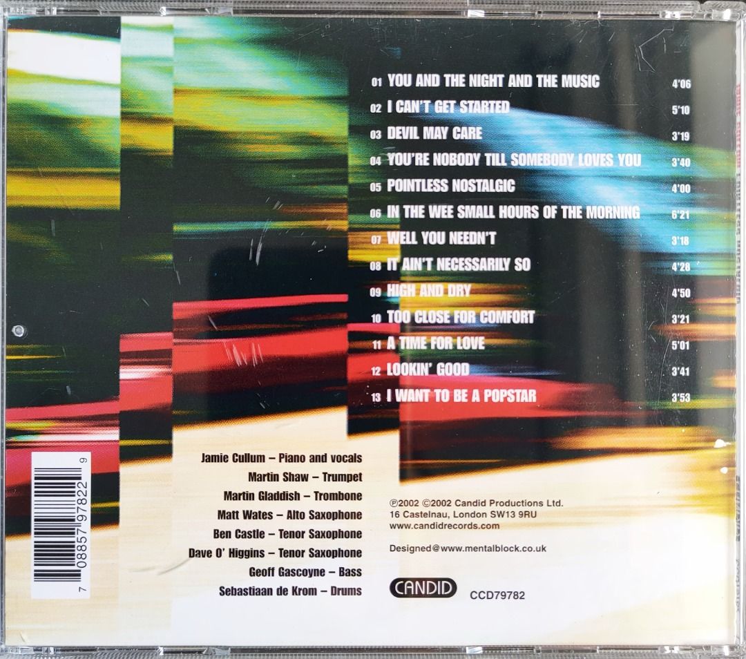 CD / AUDIOPHILE, UK PRESS (2002) / GREAT SOUNDING!! / JAMIE CULLUM ...