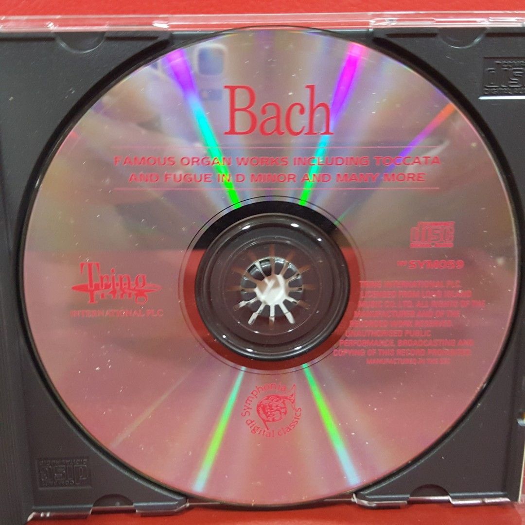Cd>J.S.Bach :Famous Organ Works Vol:1, Hobbies & Toys, Music & Media ...