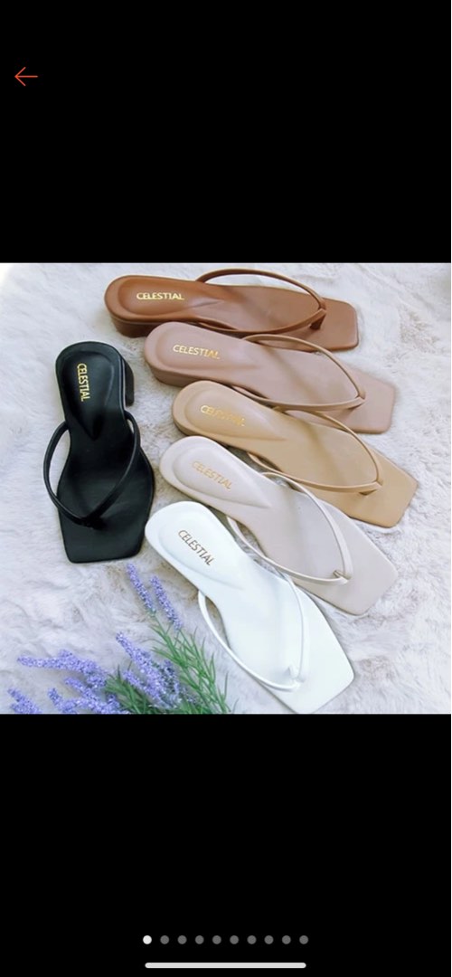 Celestial - 1 inch block heel sandals, Women's Fashion, Footwear, Flats ...