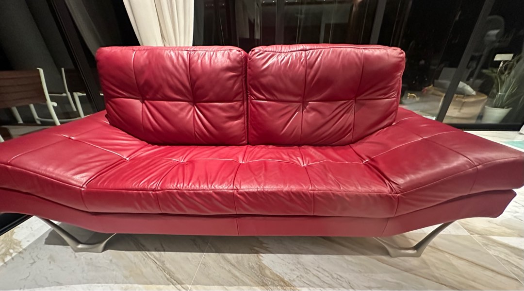 Cellini leather sofa, Furniture & Home Living, Furniture, Sofas on ...