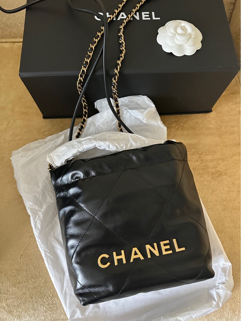 Chanel mini 22 19 classic flap woc, Luxury, Bags & Wallets on Carousell