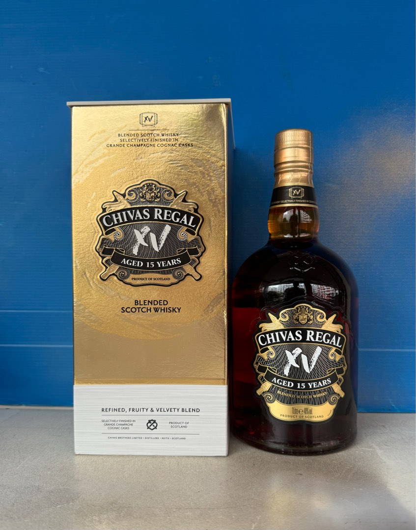 CHIVAS REGAL XV AGED 15 YEARS 1L WITH BOX, Food & Drinks, Alcoholic ...