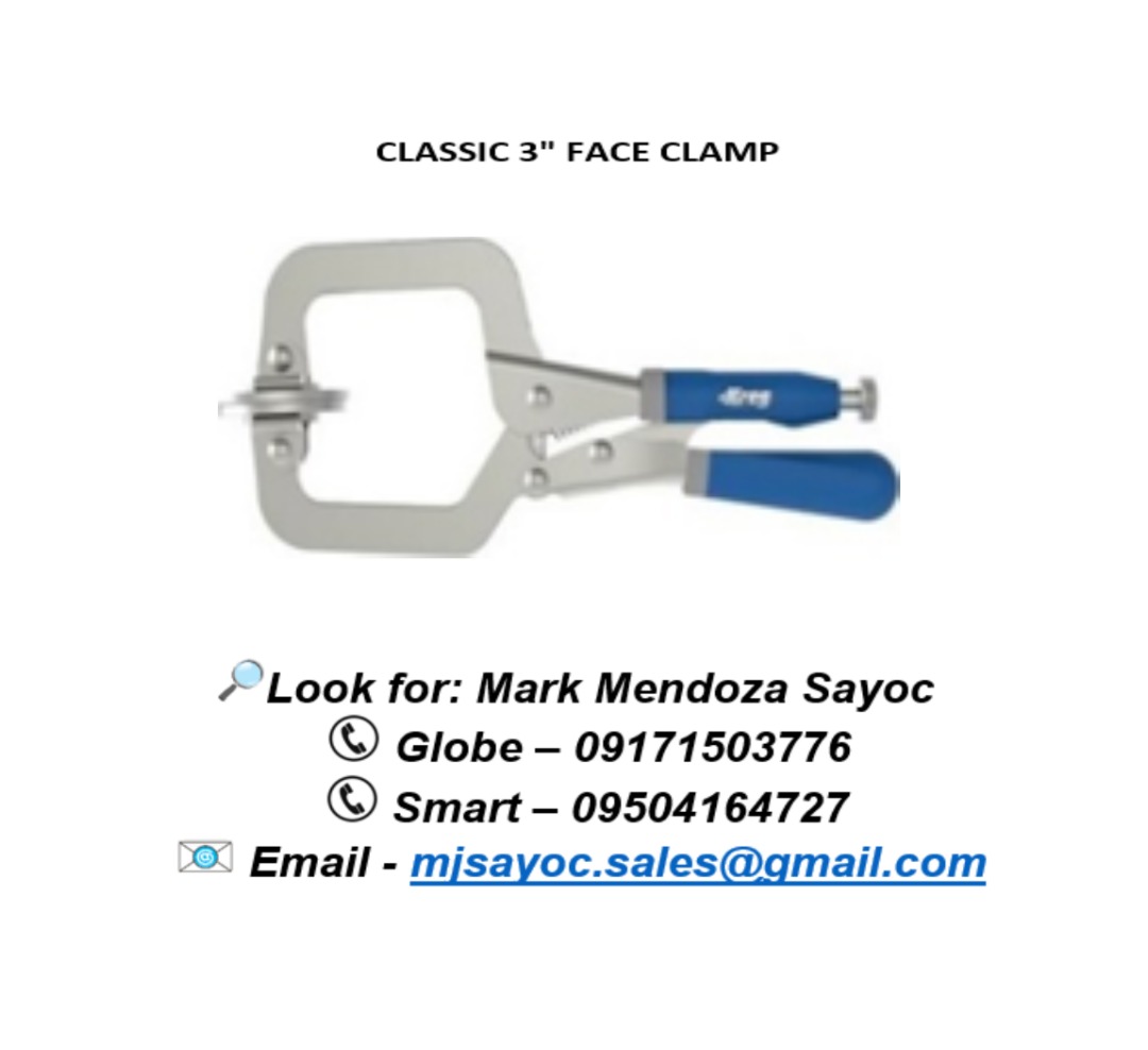 CLASSIC 3" FACE CLAMP, Commercial & Industrial, Construction Tools ...