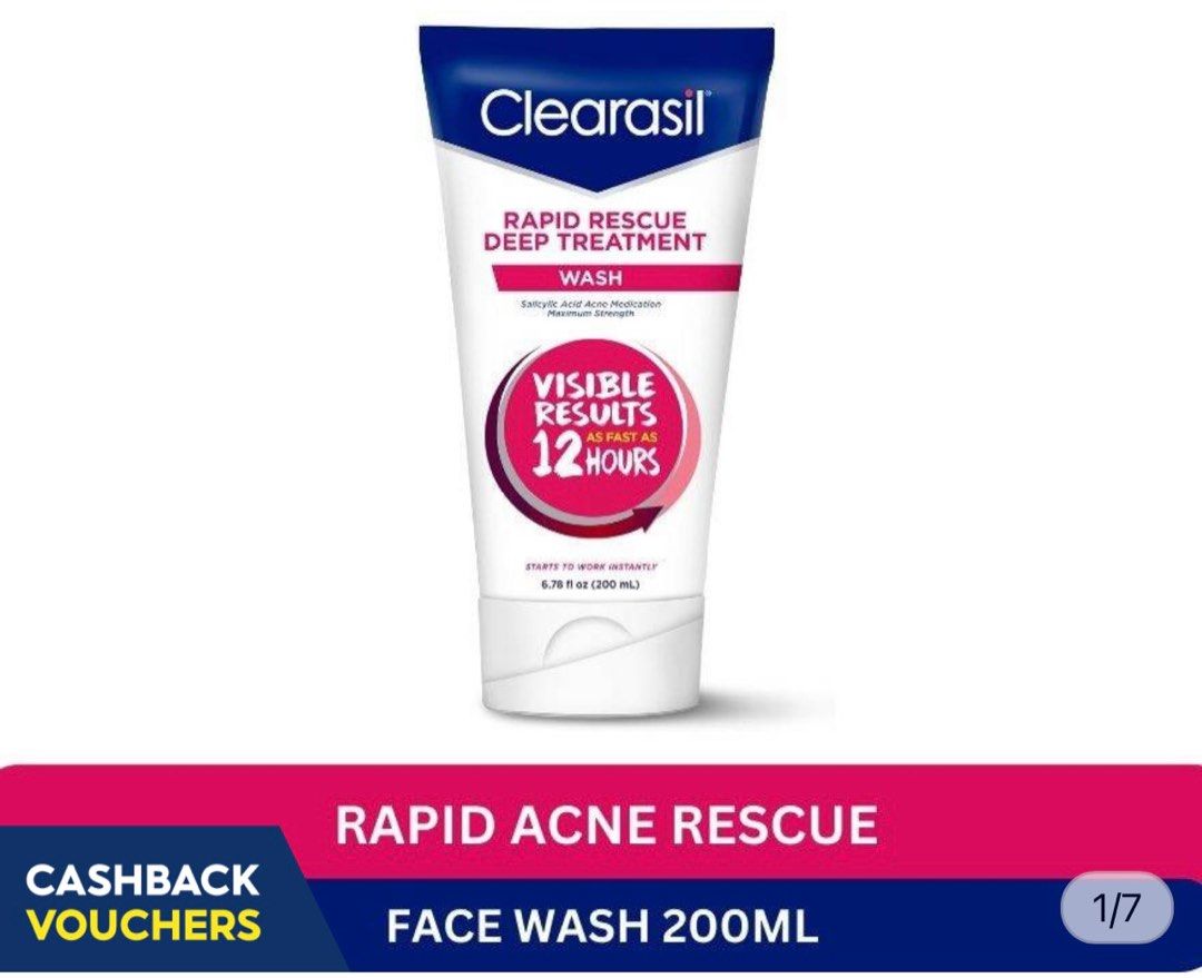 clearasil rapid acne deep wash, Beauty & Personal Care, Face, Face Care ...