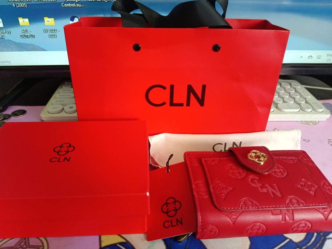 CLN Wallet Red, Women's Fashion, Bags & Wallets, Wallets & Card holders ...