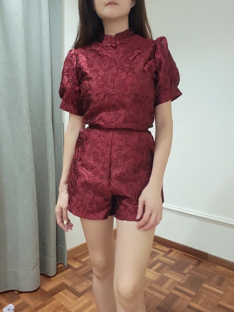 Cny cheongsam set wear, Women's Fashion, Dresses & Sets, Sets or ...