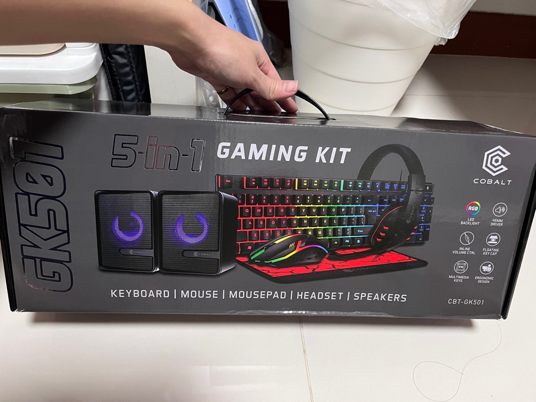 Cobalt GK501 5 in 1 Gaming Kit, Computers & Tech, Parts & Accessories, Computer Keyboard on ...