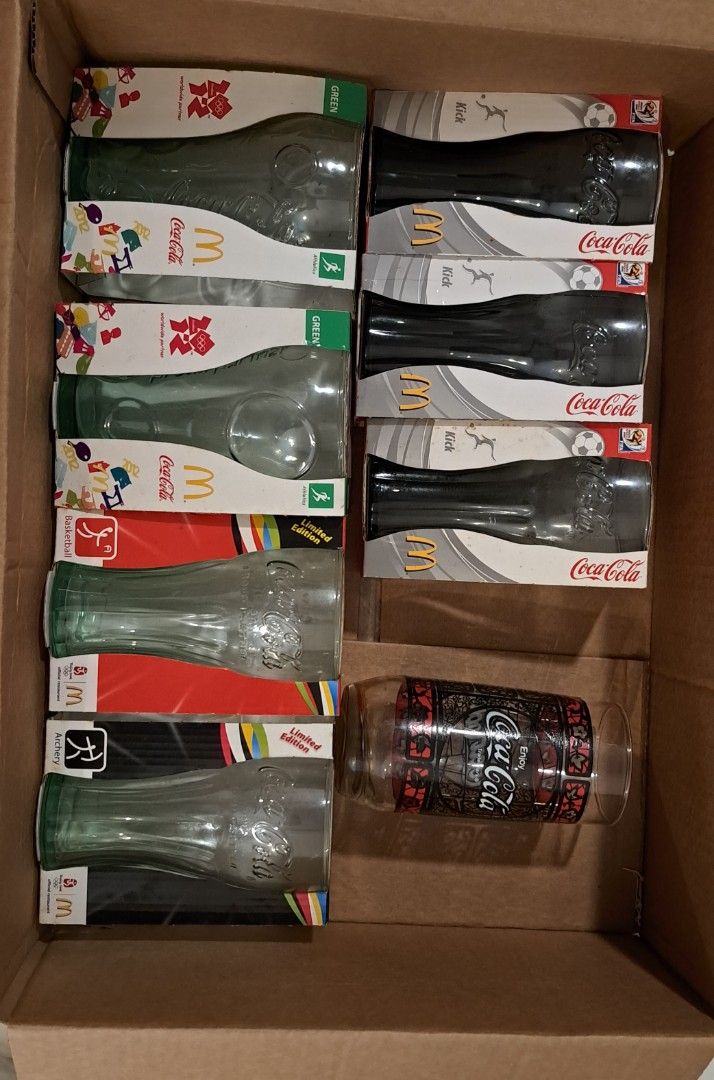 Coca Cola (Coke) Glasses, Hobbies & Toys, Memorabilia & Collectibles ...
