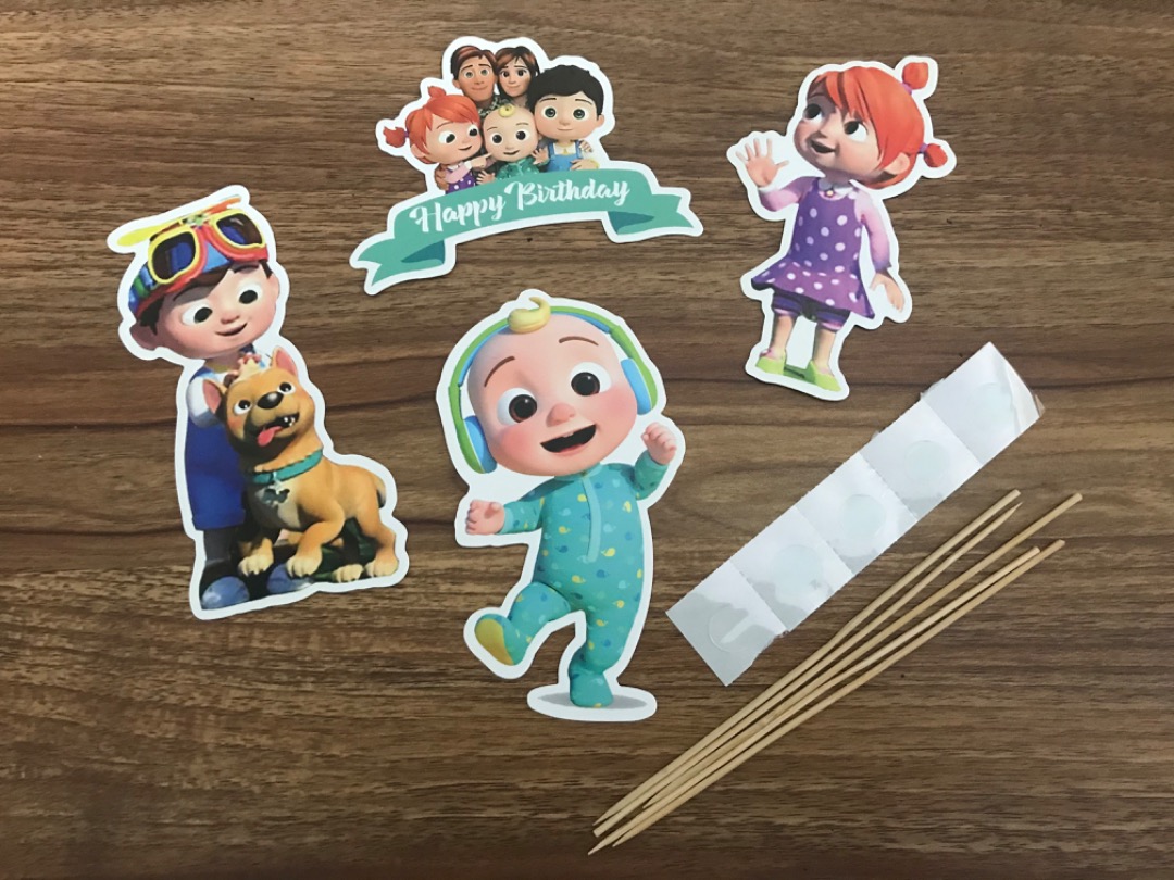 Cocomelon Cake Topper, Hobbies & Toys, Stationery & Craft, Occasions ...
